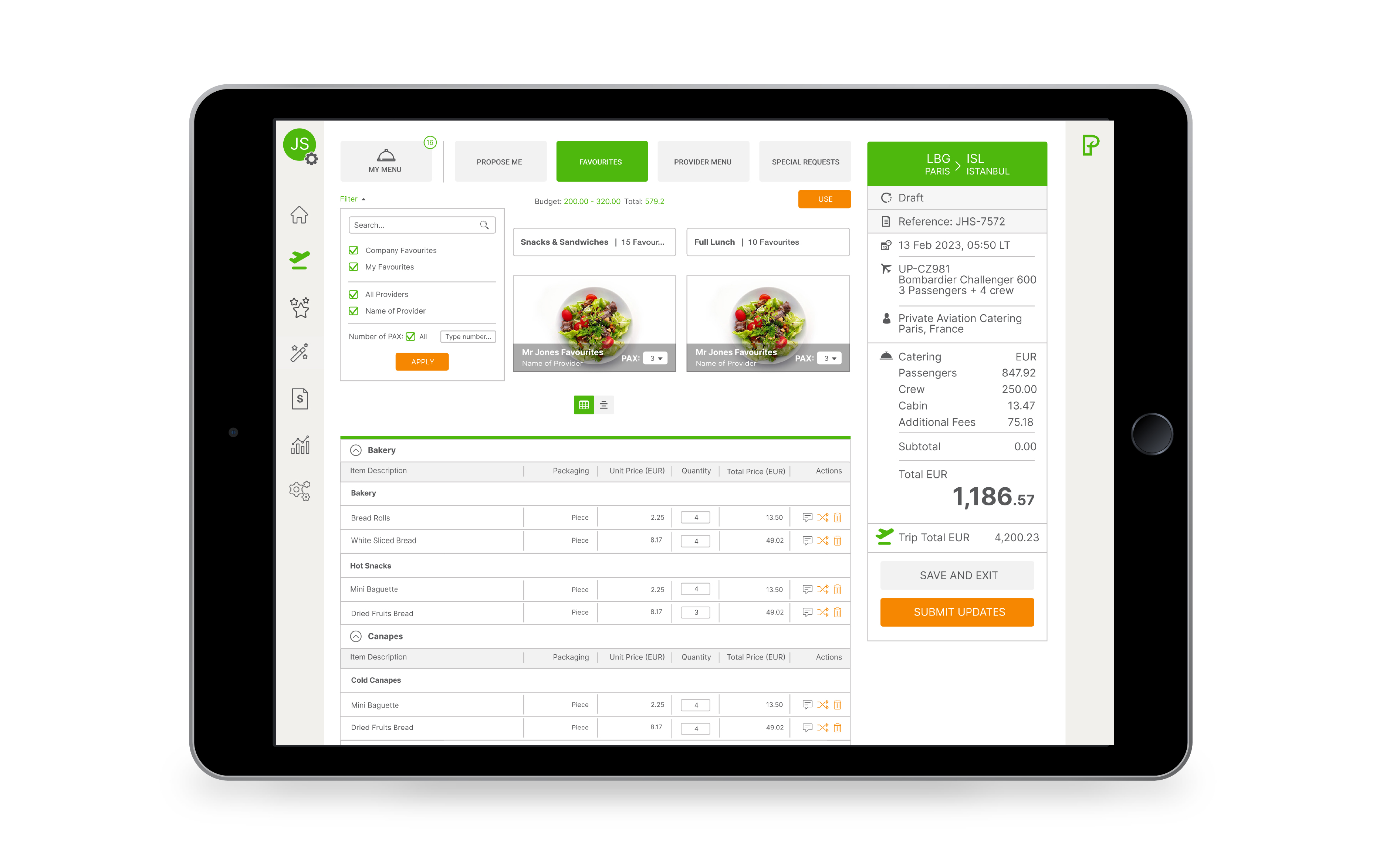 Private Flight opens its catering platform | Business Airport International