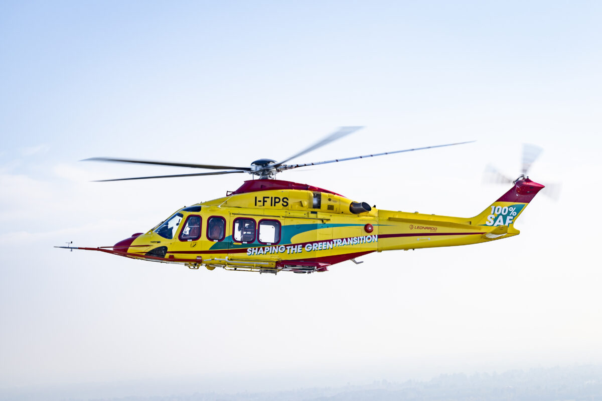 Leonardo and Pratt & Whitney Canada achieve first 100% SAF flight with ...